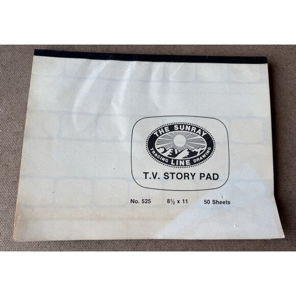 The Sunray | Office | Vintage Tv Television Story Pad Advertising Art ...